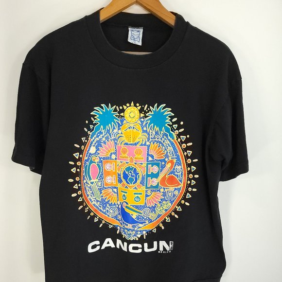 Flojos | Shirts | Vintage Cancun Mexico Flojos Graphic Tshirt Mens ...